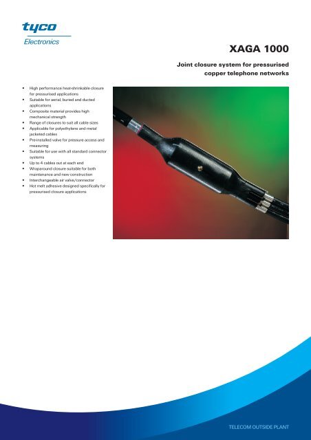 DATASHEET - XAGA 1000 - Joint closure system for pressurised ...