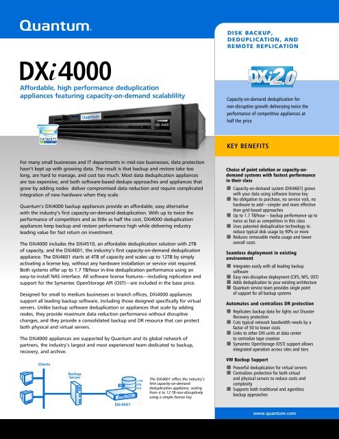Quantum DXi4000 Datasheet - Mitra Computa Asia
