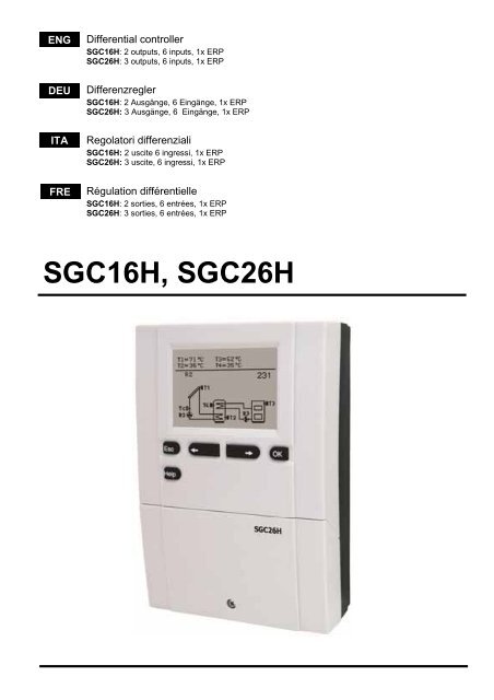SGC26, SGC36 - Seltron controllers