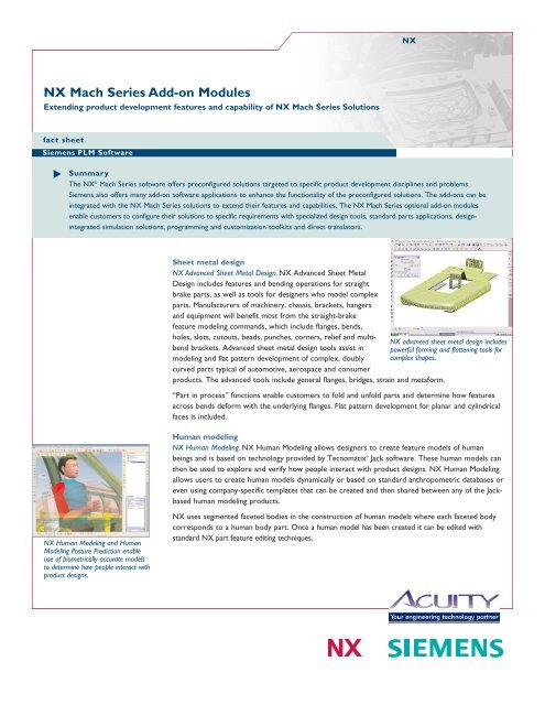 NX Mach Series Add-on Modules