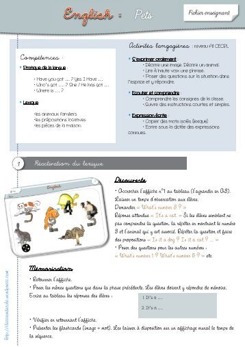 Dominos animaux CE1 - classeurdecole Dominos animaux CE1 - classeurdecole