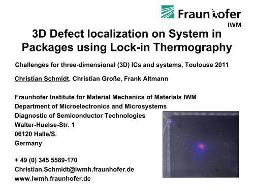 3D Defect localization on System in Packages using Lock-in ...