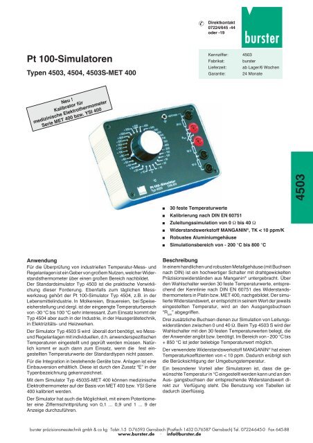 4503 - Burster