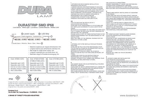DURASTRIP SMD IP68 - Duralamp