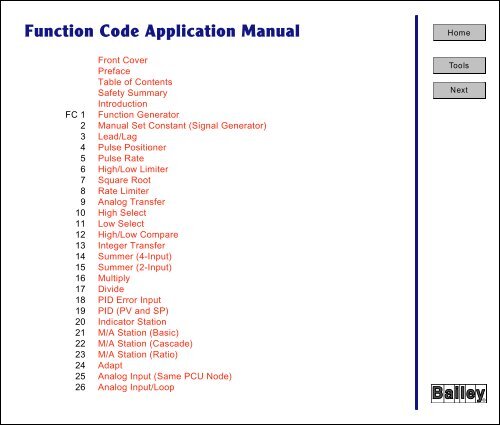 Function Code Application Manual - ABB SolutionsBank