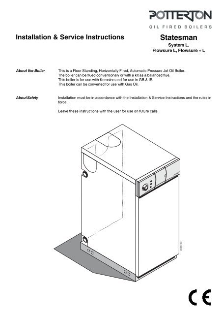 Statesman Installation & Service Instructions - AC Wilgar Statesman Installation & Service Instructions - AC Wilgar