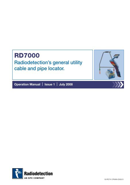 Radiodetection RD7000 Operation Manual - General Machine ...