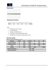 LED Module JE-004W-MN-04 Specification - Sign Lighting World