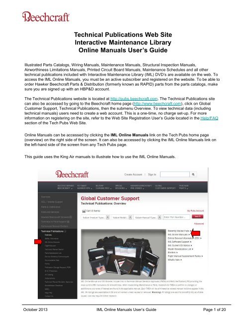 Technical Publications Web Site Interactive Maintenance Library ...