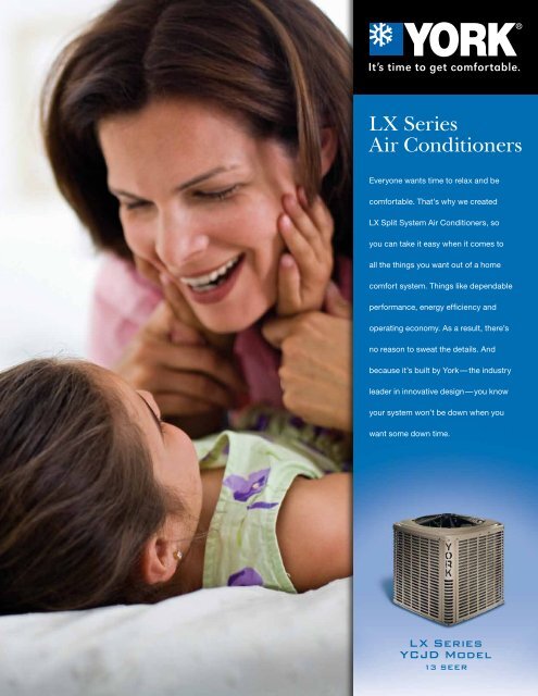 York LX Series YCJD 13+ SEER Air Conditioners from ... - UPGNet