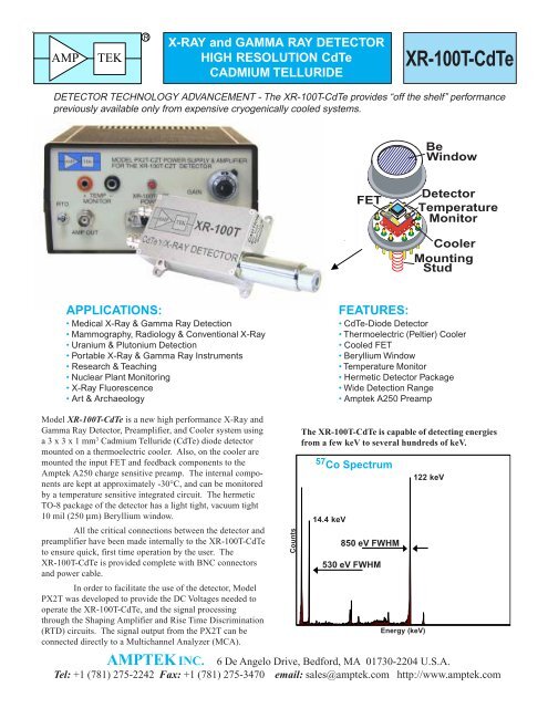 Xr-100t-Cdte - FAST Comtec