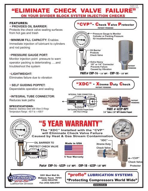 Link to All Check Valve Brochure - CC Technology Lubrication ...