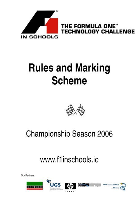 Download the F1 in Schools Rules and Marking Scheme