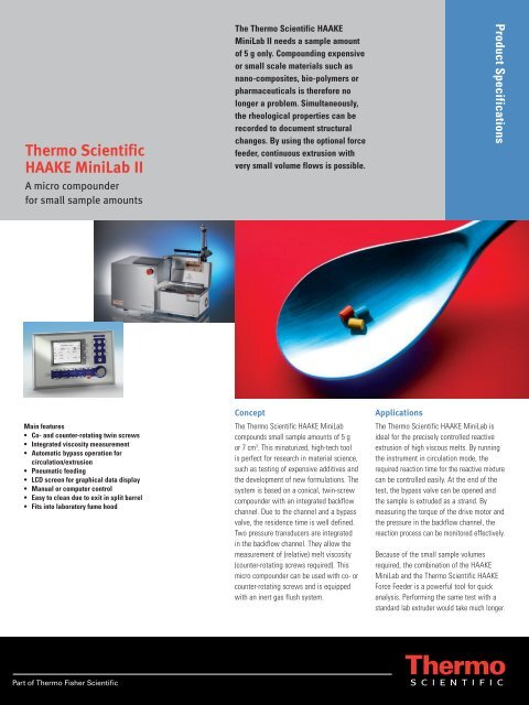 Thermo Scientific HAAKE MiniLab II