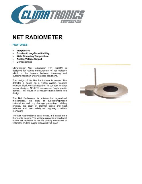 Net Radiometer