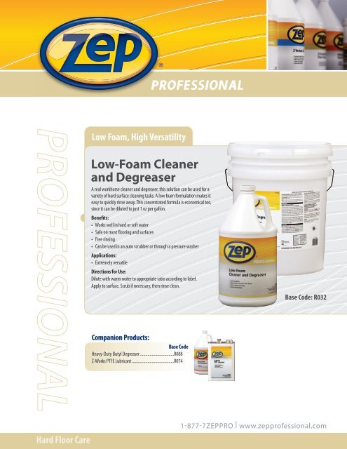 Product Sheet - Zep Professional
