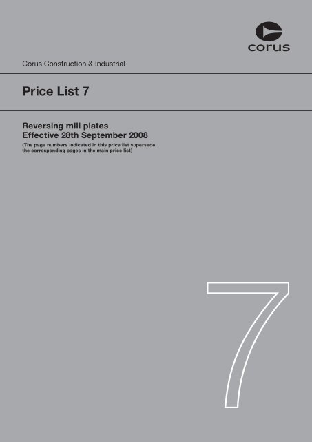 Price List 7 - Tata Steel