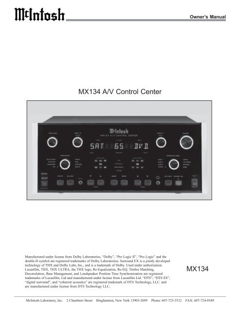 MX134 MX134 A/V Control Center