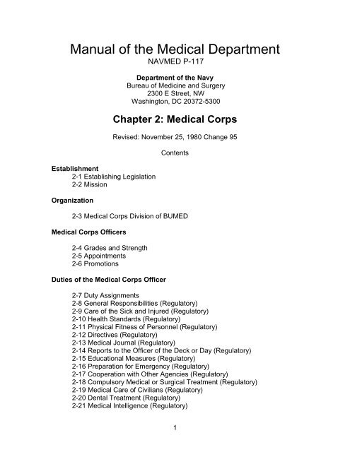 Manual of the Medical Department - Brookside Associates Medical ...