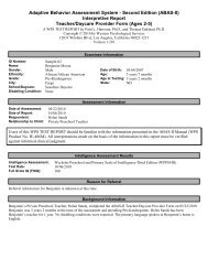 Adaptive Behavior Assessment System, 2nd Edition (ABAS-II