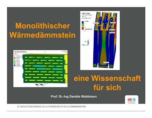 Der monolithische WÃ¤rmedÃ¤mmstein - Chaux de Contern