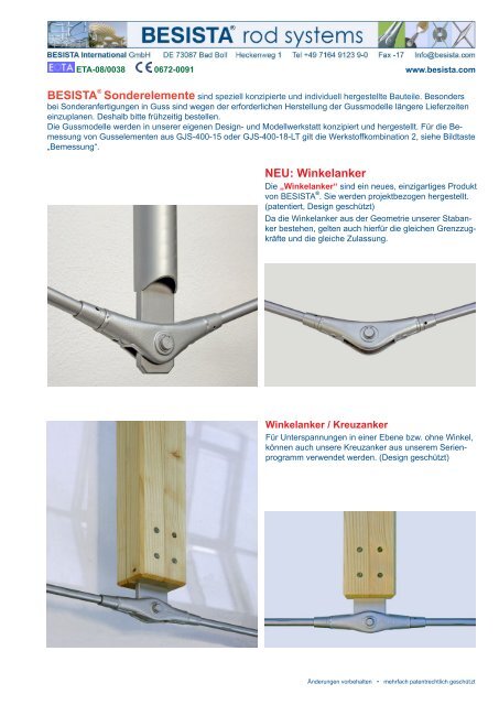 NEU: Winkelanker - Besista