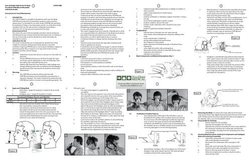 Hans Rudolph 7600 V2 CPAP Mask - User Instructions (PDF)
