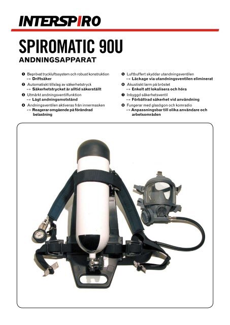 spiromatic 90u andningsapparat - Interspiro