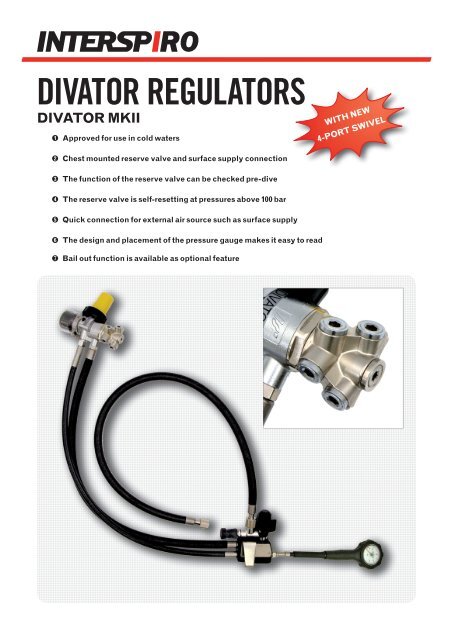 divator regulators refers to product(-s) - Interspiro