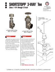 Spherical 3-WAYâ ¢ Tee - T.D. Williamson, Inc.