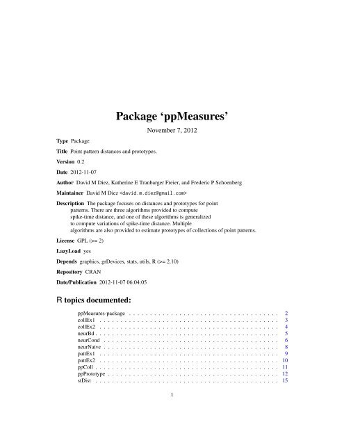 Package 'ppMeasures'