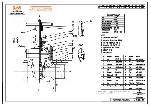 Geothermal Trim - Geyser Wedge Gate Valve, Special Bore