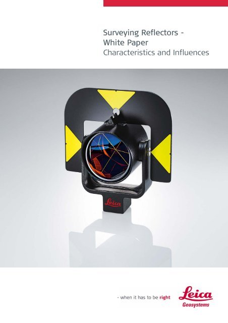 Surveying Reflectors - White Paper Characteristics and Influences