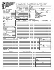 DOMINION RULES - RPG Sheets