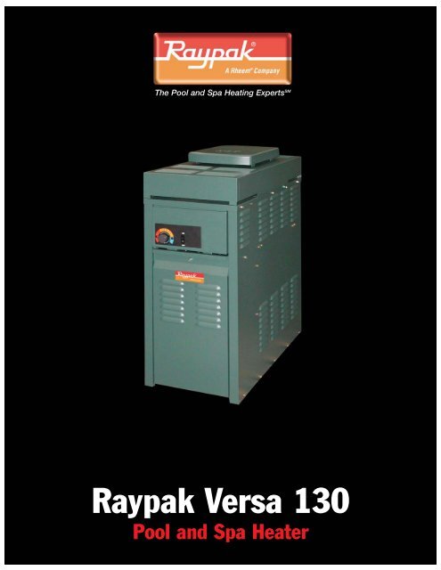 Raypak Versa 130 - bomba sultana