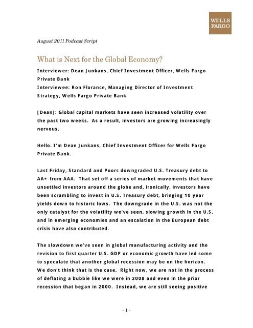 Shaking Foundations Podcast Script - Wealth Management Insights ...