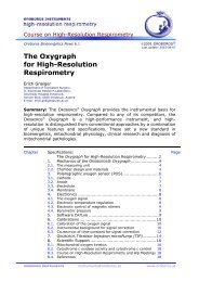 The Oxygraph for High-Resolution Respirometry - Oroboros