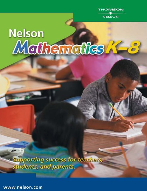 Math ON K-8 24pg Brochure FINAL - Nelson Education