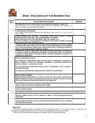 CHECKLIST OF DOCUMENTS FOR OCI CARD ... - VFS Global