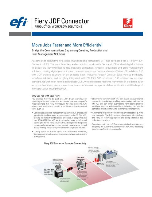 Fiery JDF Connector - Faktor X