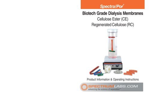 Spectra/Por Biotech Membrane - Spectrum Laboratories, Inc.