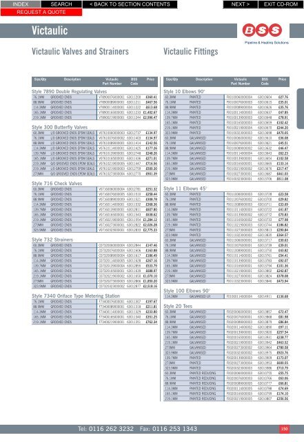 Victaulic - BSS Price Guide 2010