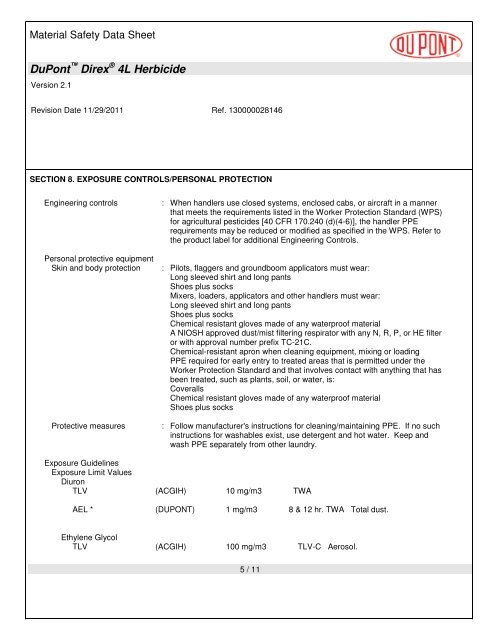 Material Safety Data Shee