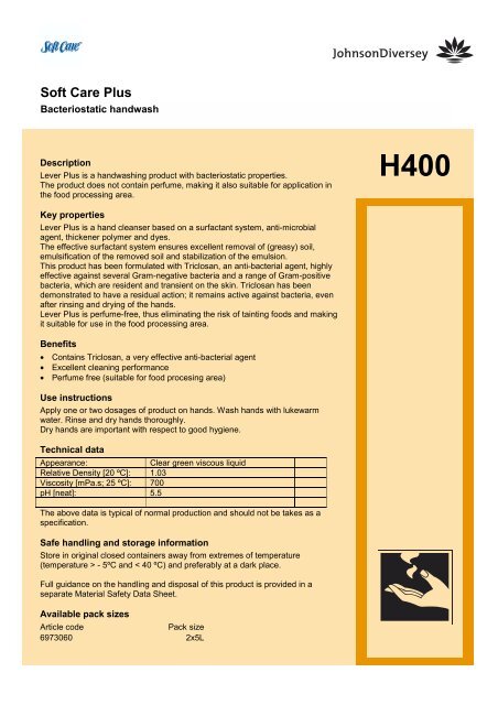 H400 Soft Care Plus - Western Hygiene