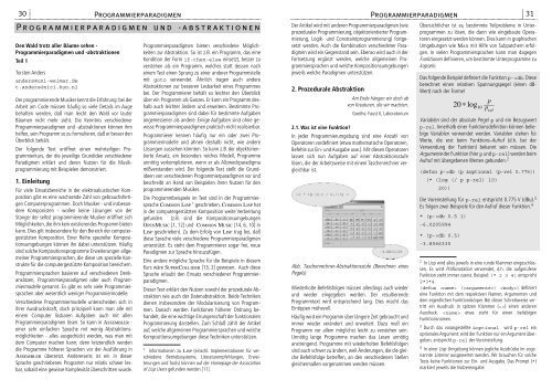 PROGRAMMIERpARADIGMEN uND - University of Plymouth ...