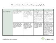 21st century classroom rubric - Galileo Educational Network