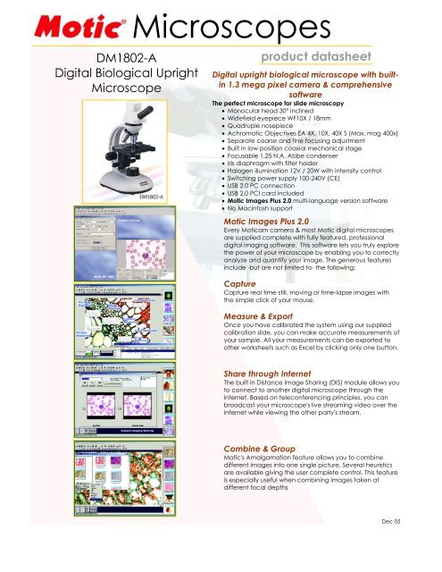 Microscopes - GX Optical