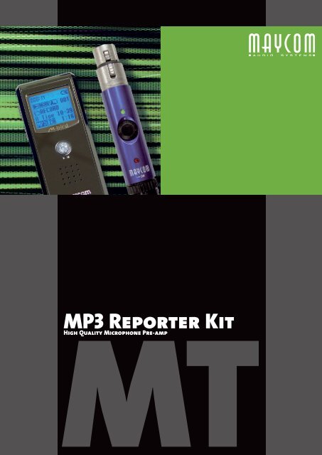 Brochure MicTube - MAYCOM Audio Systems