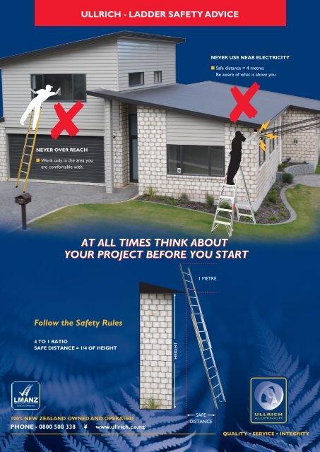 Ladder Safety Advice - Ullrich Aluminium