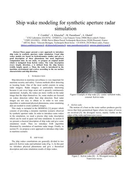 Ship wake modeling for synthetic aperture radar simulation - SEE